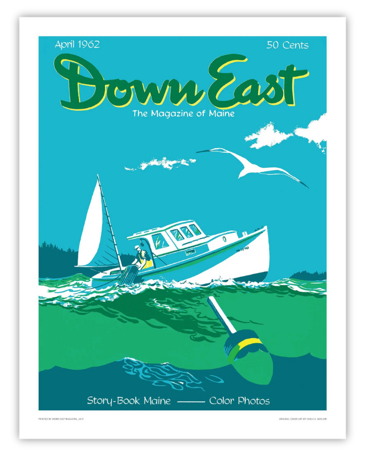 Down East Magazine Cover Poster April 1962 | Down East Shop