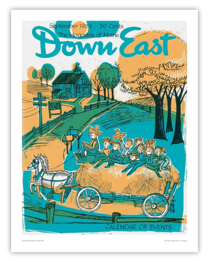 Down East Magazine Cover Poster September 1963 | Down East Shop