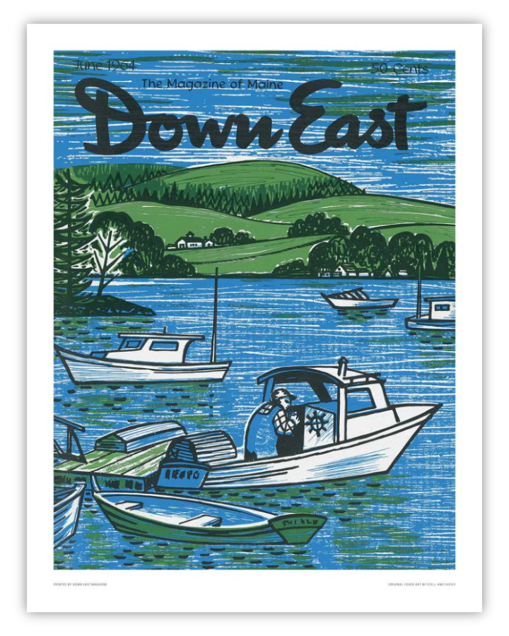 Down East Magazine Cover Poster June 1964 | Down East Shop