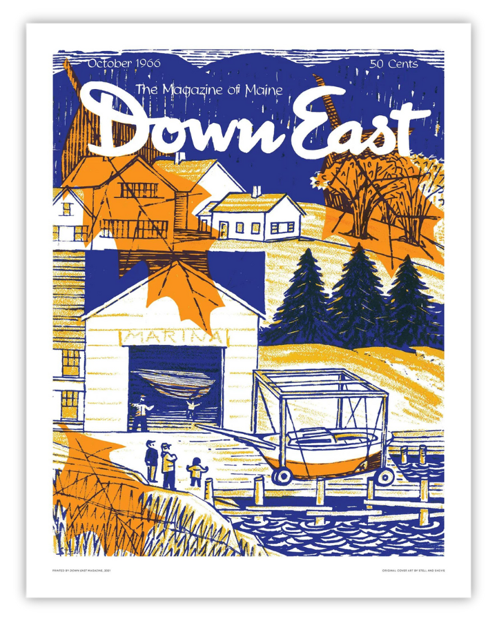 Down East Magazine Cover Poster October 1966 | Down East Shop