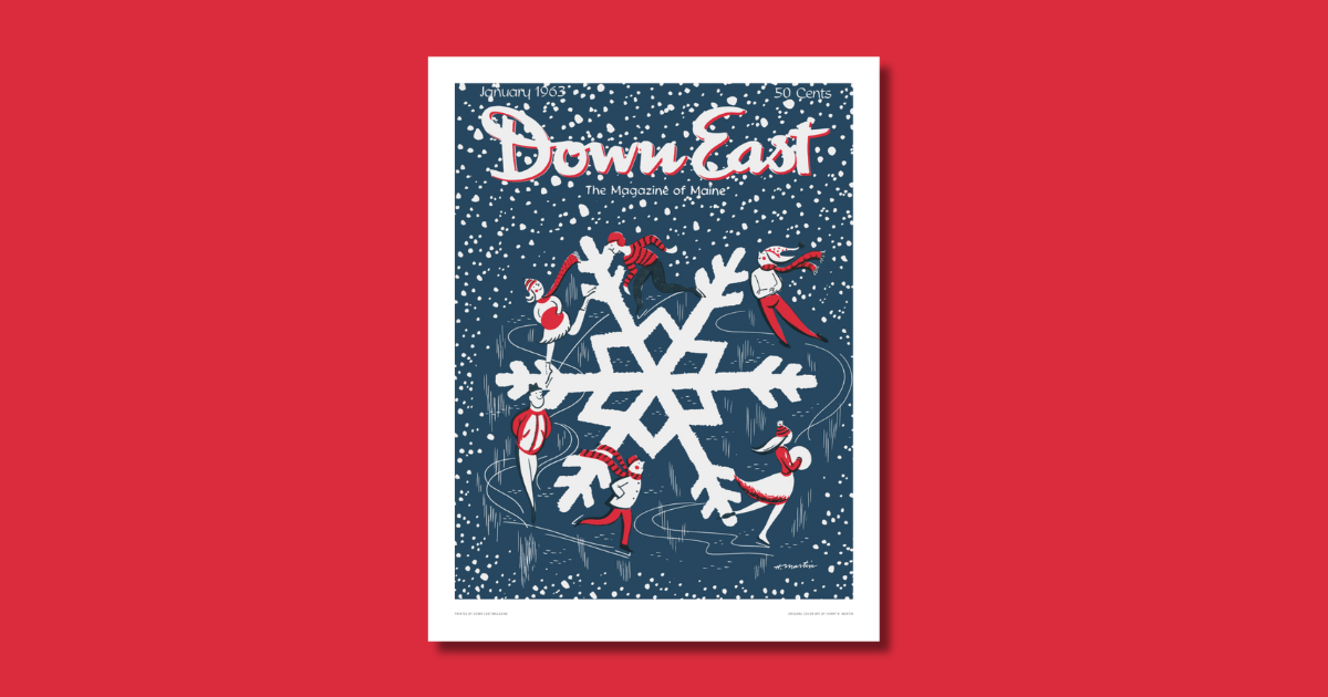 Down East Magazine Cover Poster January 1963 | Down East Shop