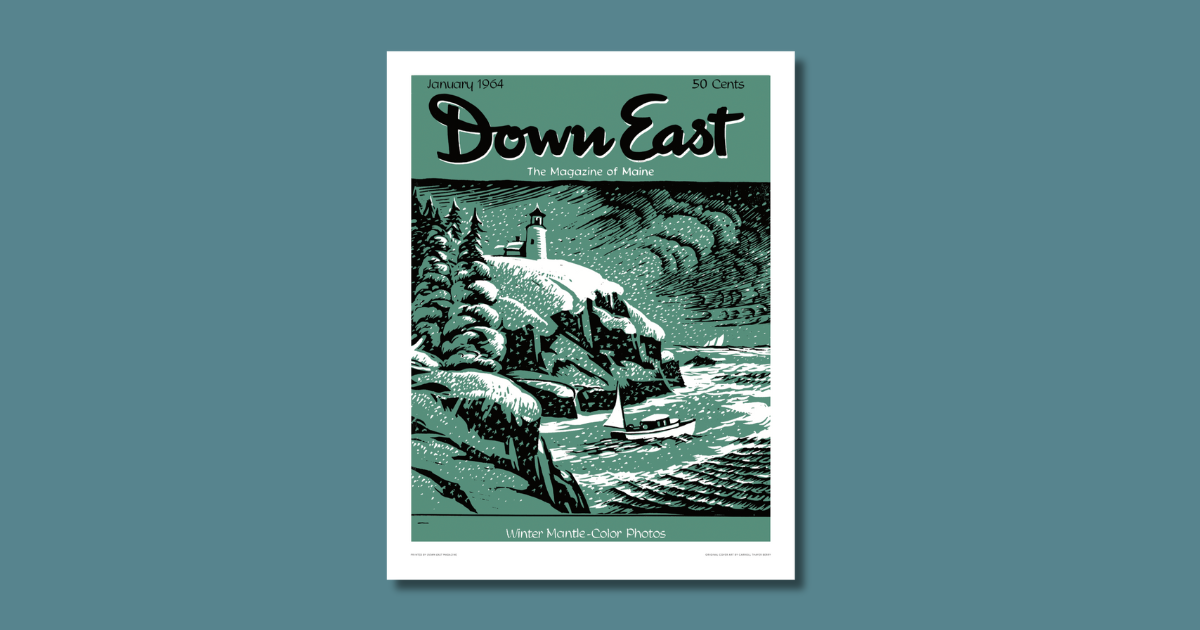 Down East Magazine Cover Poster January 1964 | Down East Shop