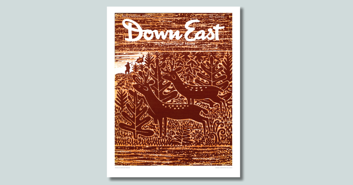 Down East Magazine Cover Poster November 1959 | Down East Shop