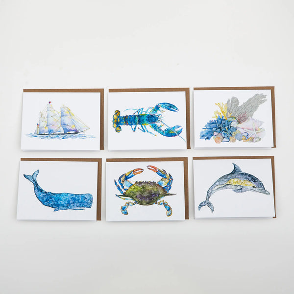 Coastal Collection Note Card Sets | Maine Watercolors | Down East Shop