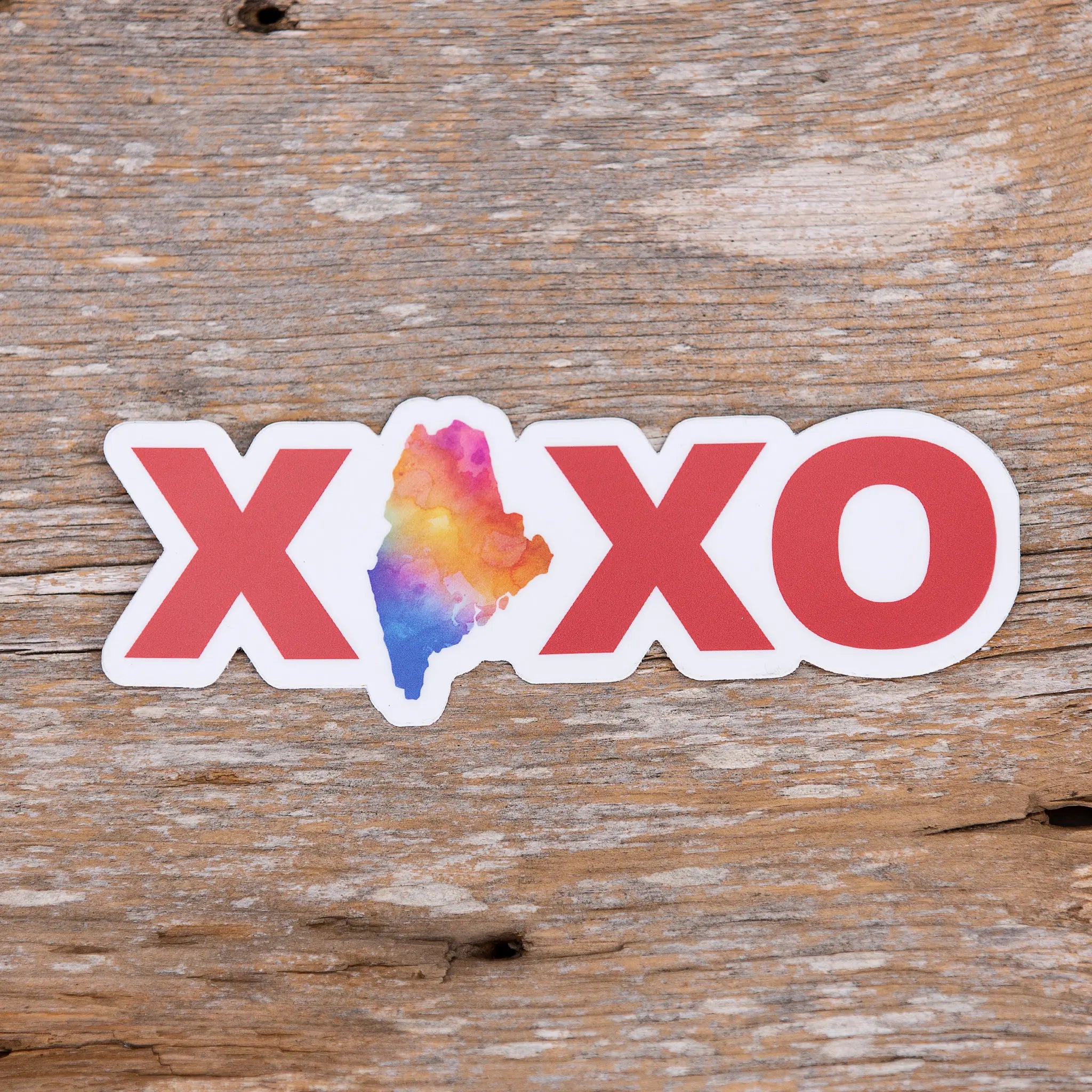 XOXO Maine Sticker | Maine Stickers | Down East Shop