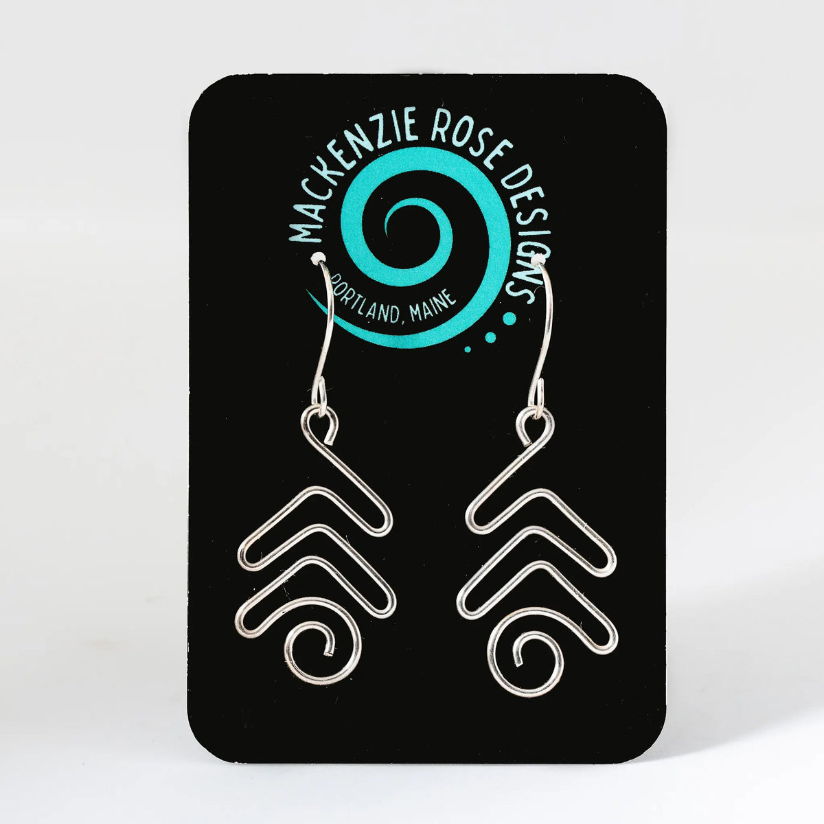 Sterling Silver Abstract Earrings - MacKenzie Rose Designs | Down East Shop